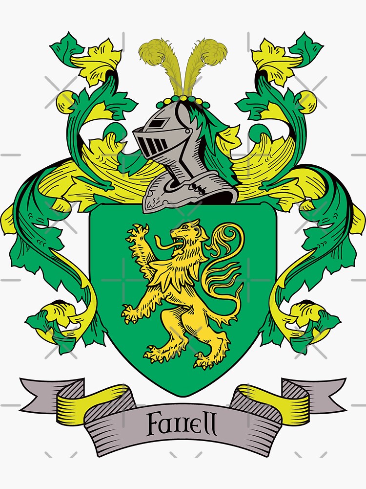 Pegatina «Escudo de armas de Farrell | Cresta de la familia Farrell» de ...