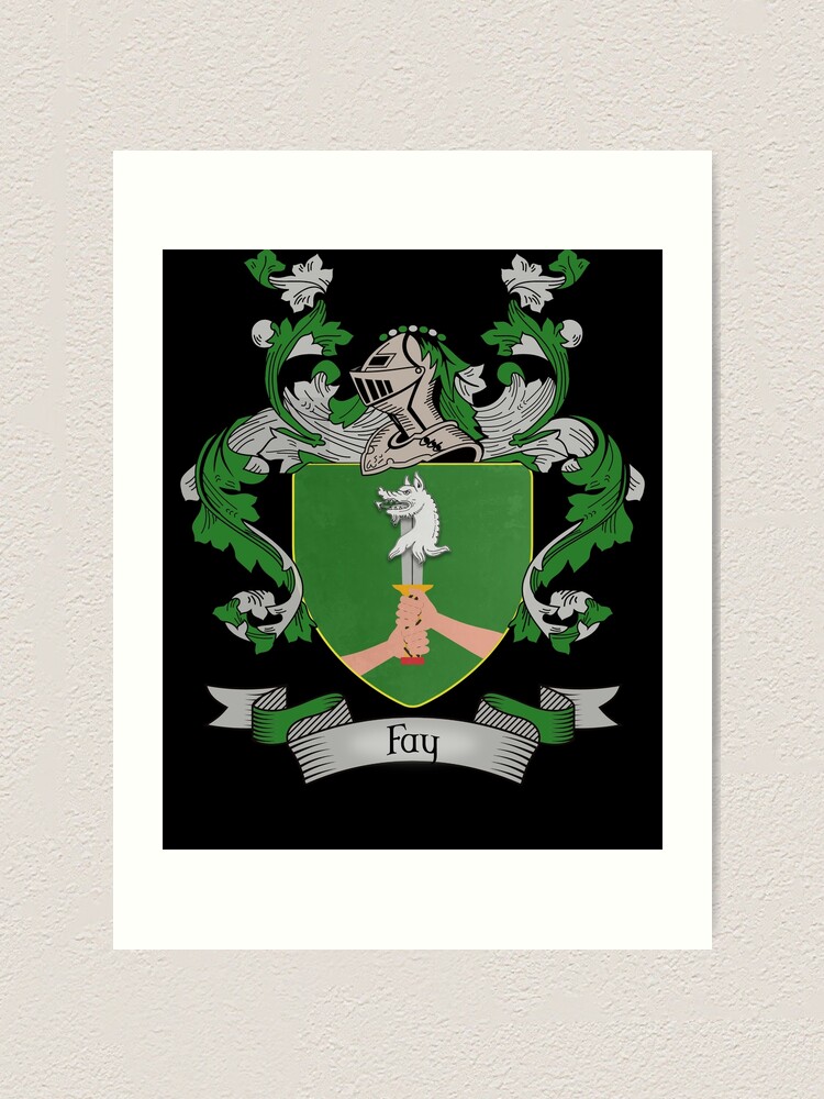 Impression artistique « Armoiries de Fay | Blason de la famille Fay ...