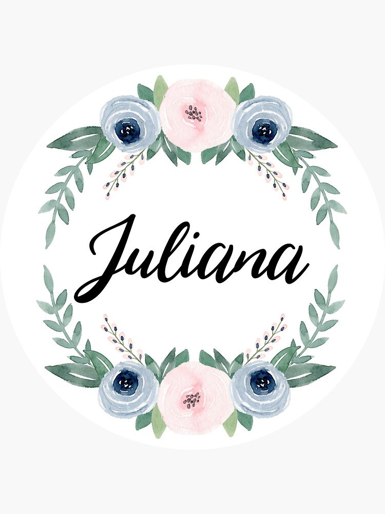 "Juliana" Sticker for Sale by Arianna Gallardo | Redbubble