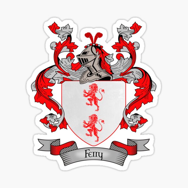 "Ferry Coat of Arms | Ferry Family Crest" Sticker for Sale by chuppys ...