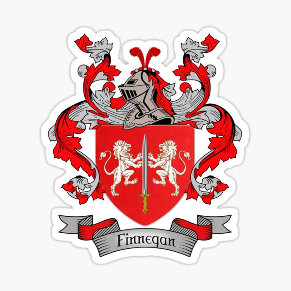 Pegatina «Escudo de armas de Finnegan | Cresta de la familia Finnegan ...