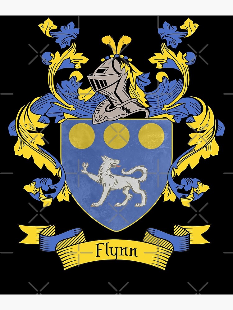 "Flynn Coat of Arms | Flynn Family Crest" Poster for Sale by chuppys ...