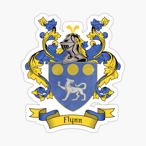 "Flynn Coat of Arms | Flynn Family Crest" Sticker for Sale by chuppys ...