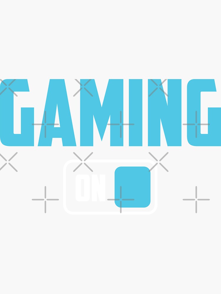 "gaming mode on " Sticker for Sale by charaf19 | Redbubble