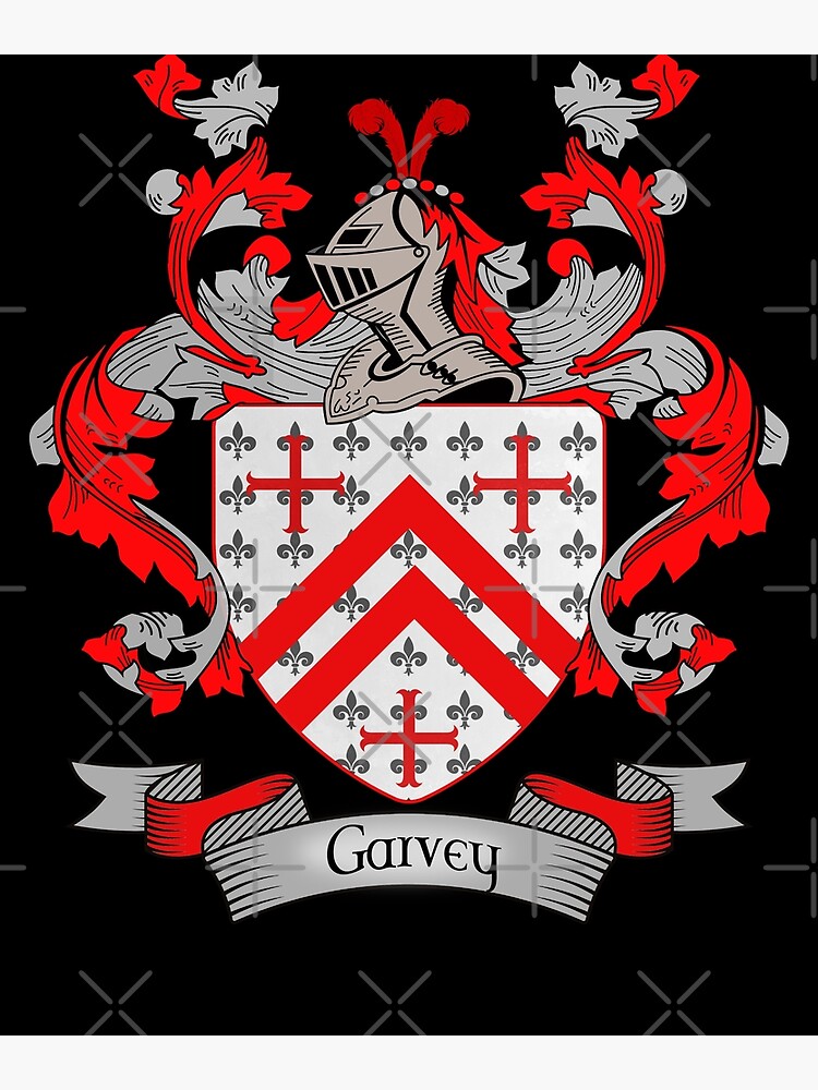 Lámina artística «Escudo de armas de Garvey | Cresta de la familia ...