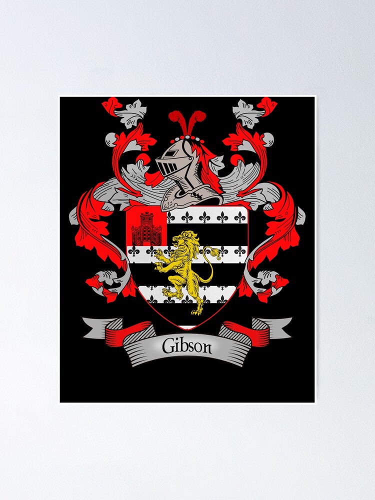 "Gibson Coat of Arms | Gibson Family Crest" Poster by chuppys | Redbubble
