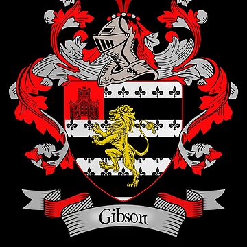 "Gibson Coat of Arms | Gibson Family Crest" Sticker for Sale by chuppys ...