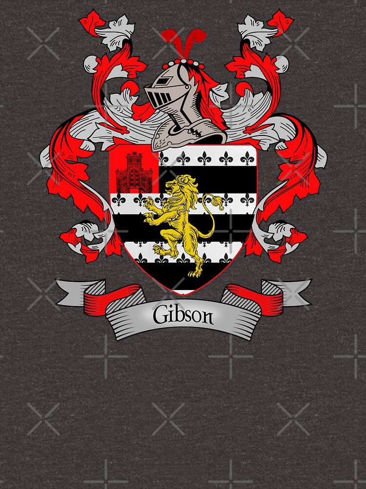 "Gibson Coat of Arms | Gibson Family Crest" T-shirt by chuppys ...