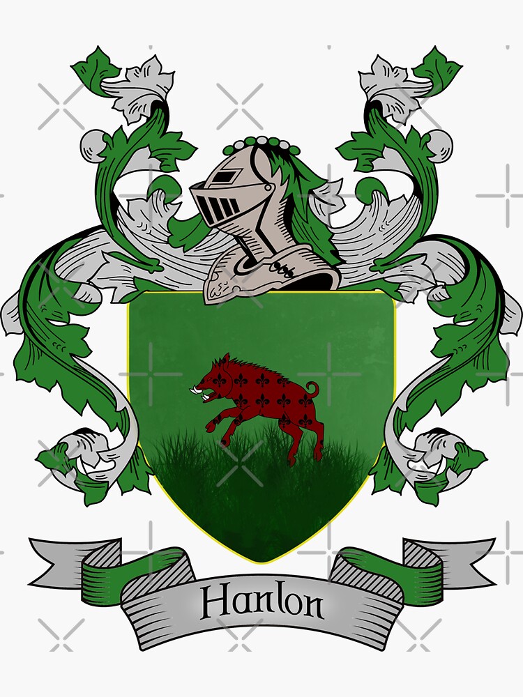 "Hanlon Coat of Arms | Hanlon Family Crest" Sticker for Sale by chuppys ...