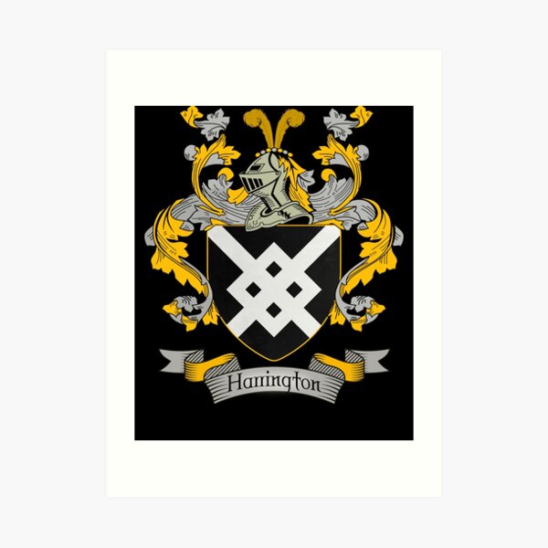 "Harrington Coat of Arms | Harrington Family Crest" Art Print by ...