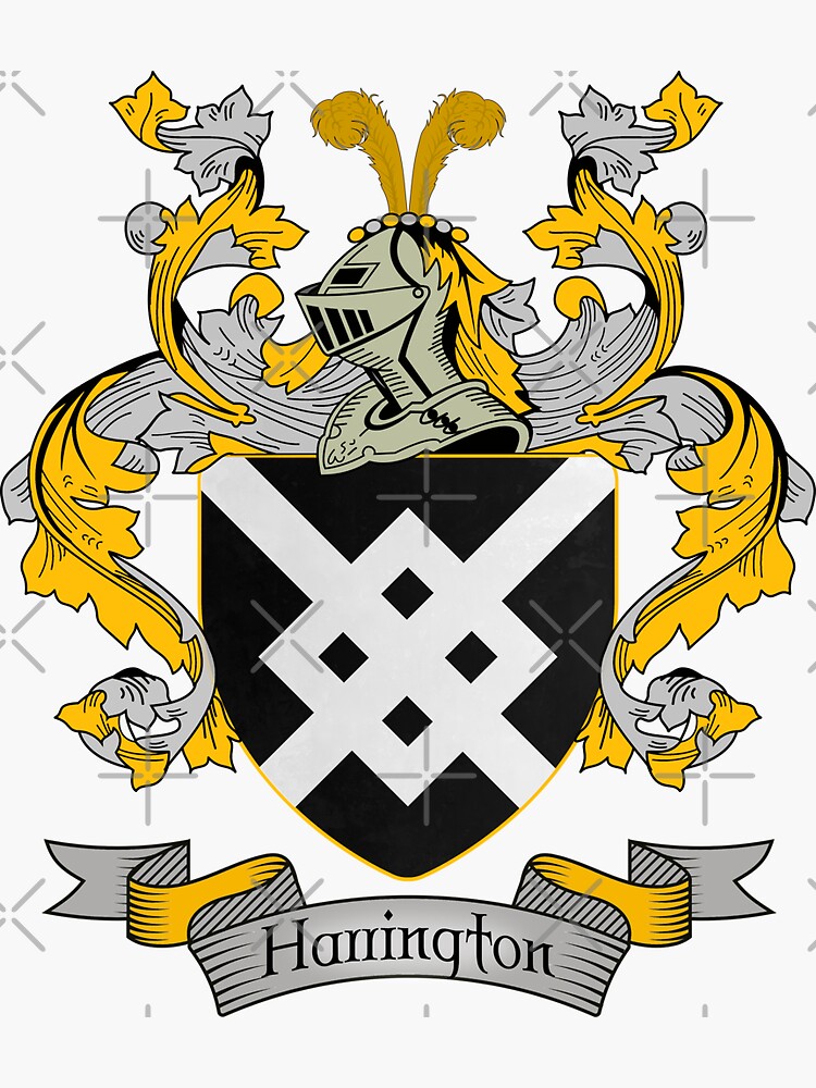 "Harrington Coat of Arms | Harrington Family Crest" Sticker for Sale by ...