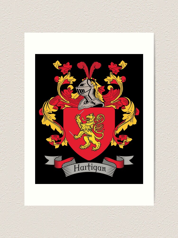 "Hartigan Coat of Arms | Hartigan Family Crest" Art Print for Sale by ...