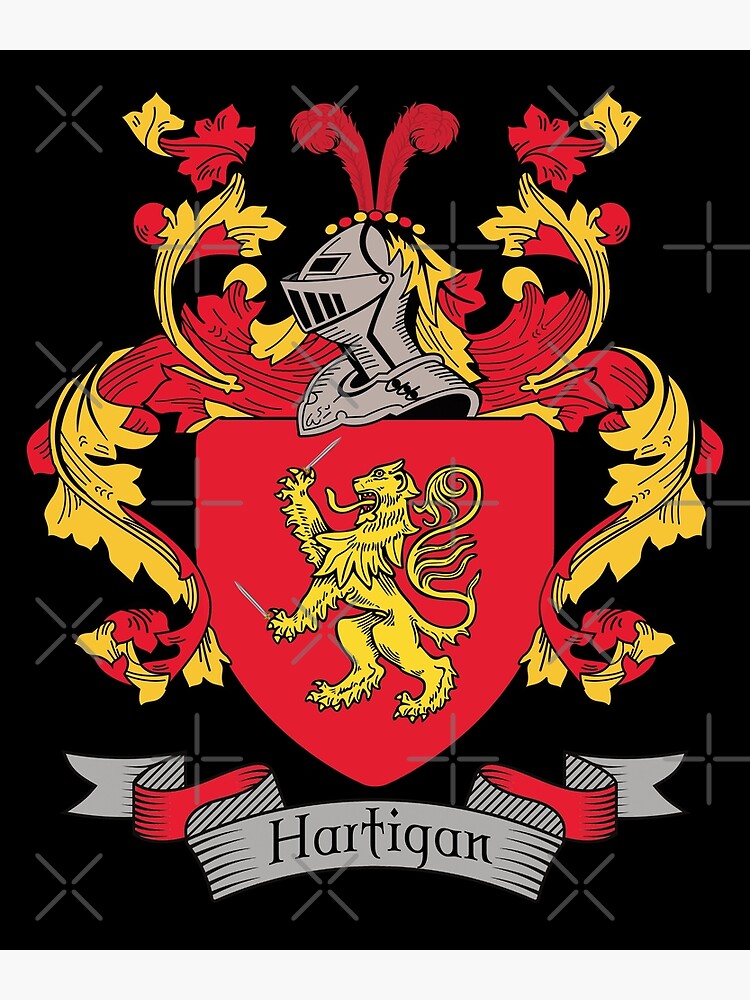 "Hartigan Coat of Arms | Hartigan Family Crest" Art Print for Sale by ...