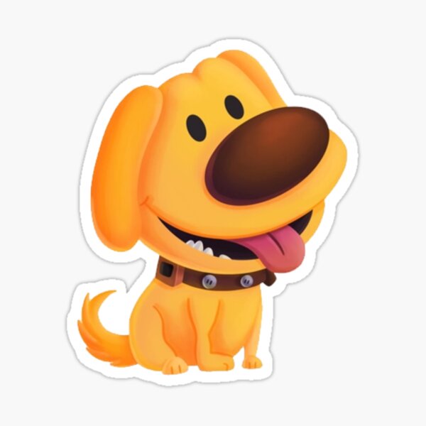"Dug from Disney/Pixar's UP!" Sticker for Sale by colorsbymickey ...