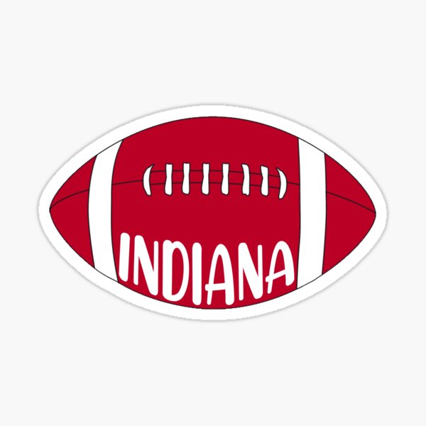 "IU Red Tailgate Football" Sticker for Sale by jessicaleah15 | Redbubble