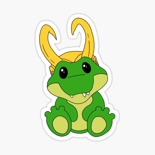 "Alligator Loki Varient " Sticker for Sale by MistyFigs | Redbubble