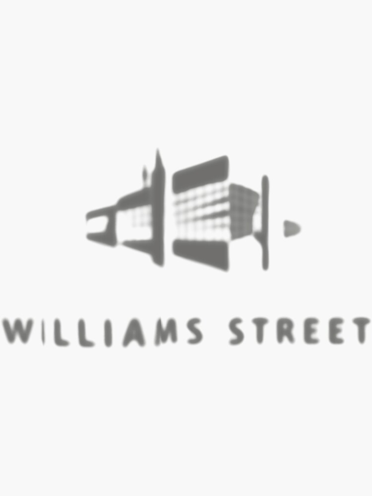 "Williams Street Productions (Grey)" Sticker for Sale by Double-Ghost ...