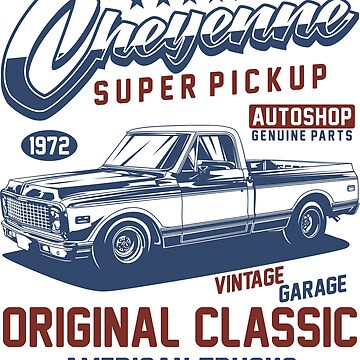 "Chevrolet Cheyenne 1972" Sticker for Sale by shakotan | Redbubble
