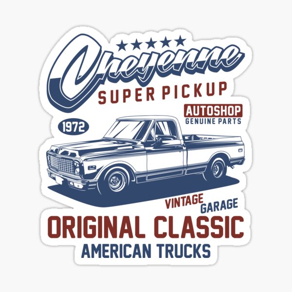 "Chevrolet Cheyenne 1972" Sticker for Sale by shakotan | Redbubble