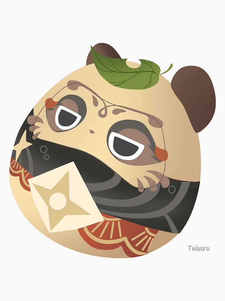 Genshin Impact Sayu Tanuki Sticker Sticker By Telasra Redbubble