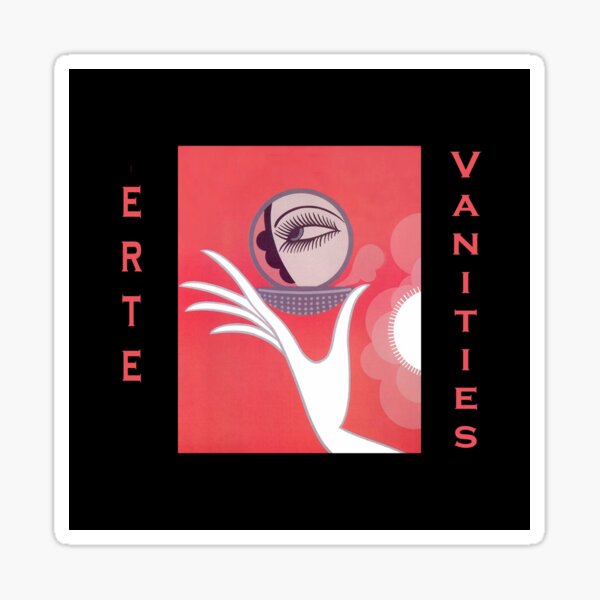 "Erte' - Vanities" Sticker for Sale by FunWithChemo | Redbubble