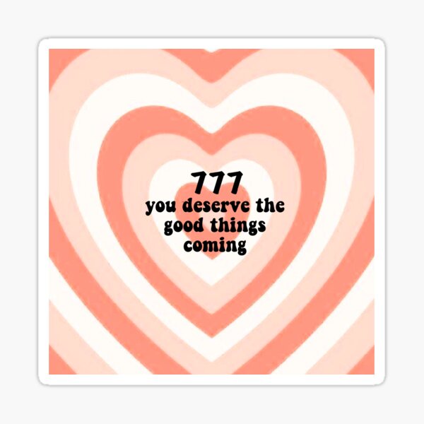 "angel number 777" Sticker for Sale by shakiraa | Redbubble