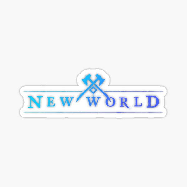 "New World Blue Logo" Sticker for Sale by JaroNT | Redbubble