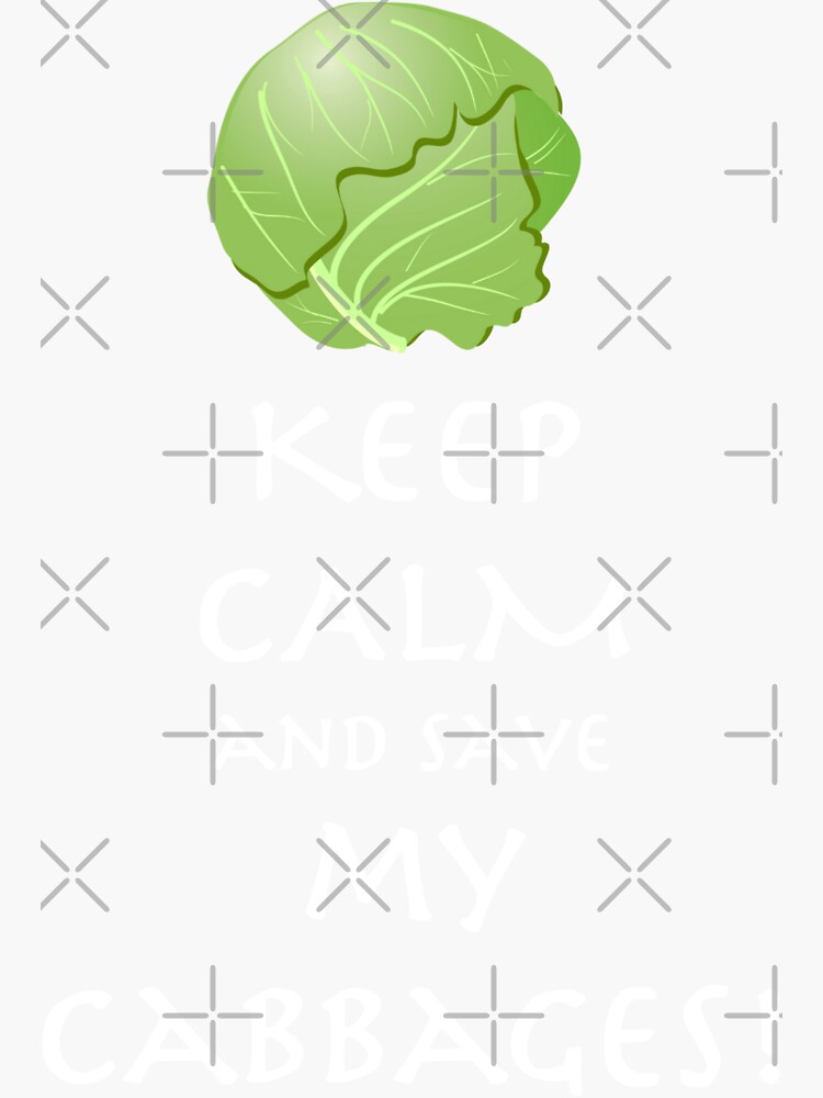 "Keep Calm Save Cabbages Avatar the Last Airbender" Sticker by ...