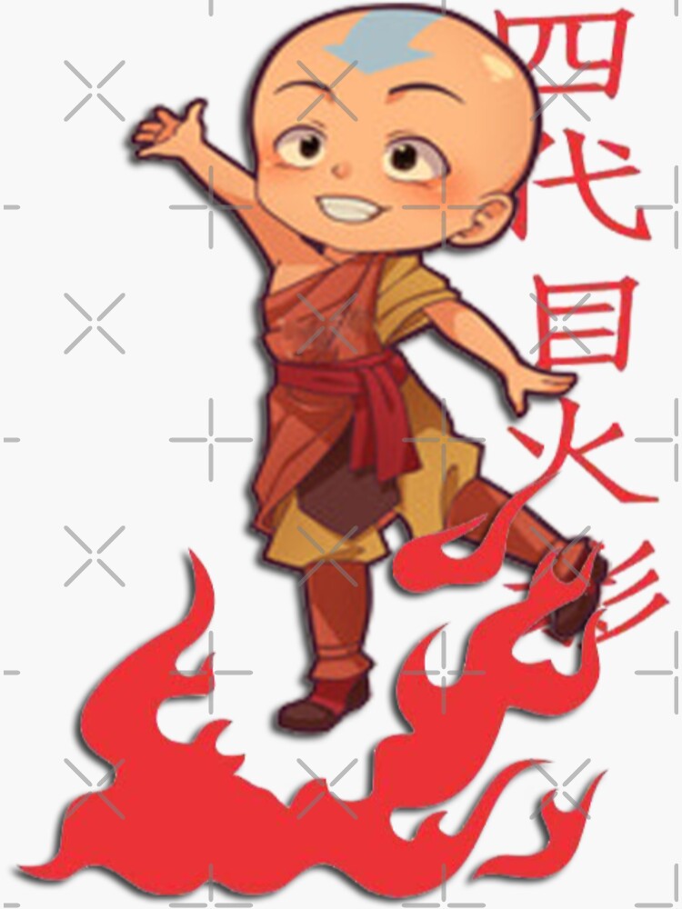 "Avatar the Last Airbender Chibi Aang" Sticker for Sale by ...