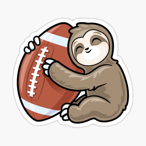 "sloth boys Americans football" Sticker for Sale by pablomendoza ...