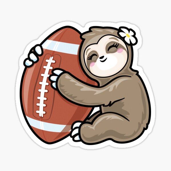 "Sloth Girls Hugging Americans football" Sticker for Sale by ...