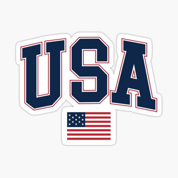 "Team USA American Flag" Sticker for Sale by miyagifactory | Redbubble