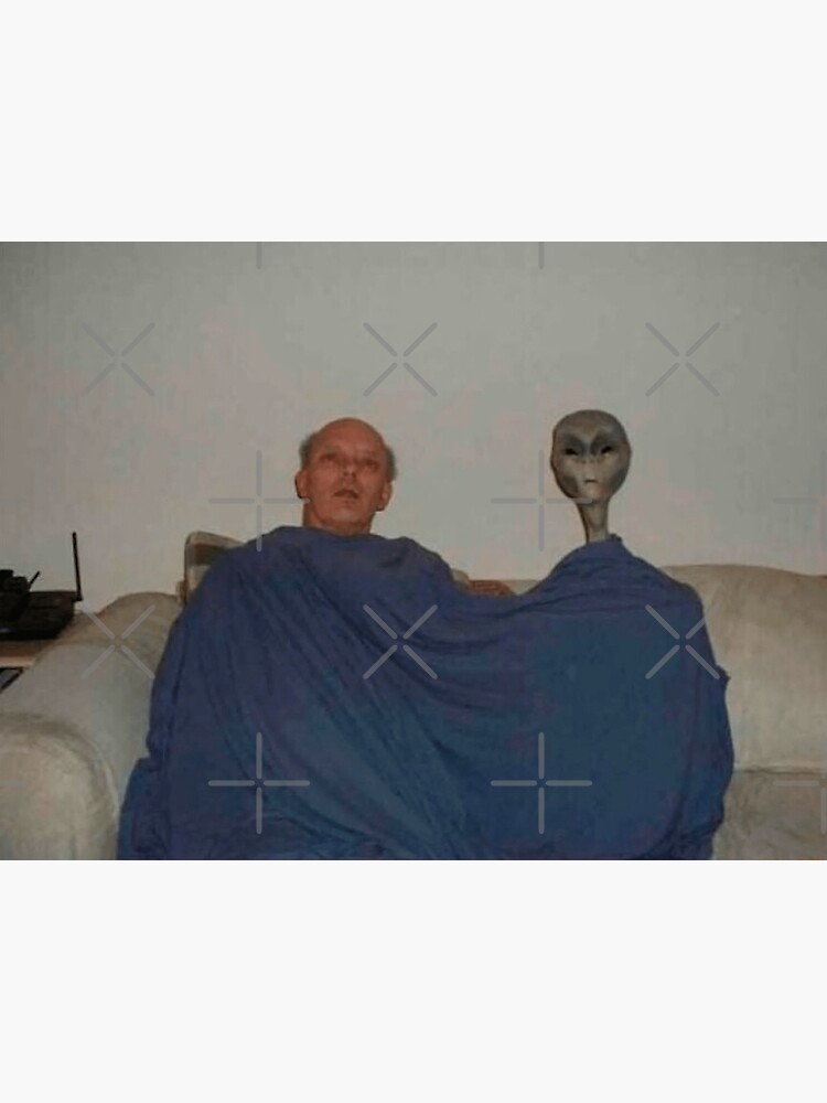 "Old Man Sharing Blanket With Alien - Cursed Image #0017" Poster for ...
