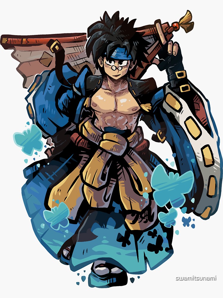 "Anji GGST" Sticker for Sale by swamitsunami | Redbubble