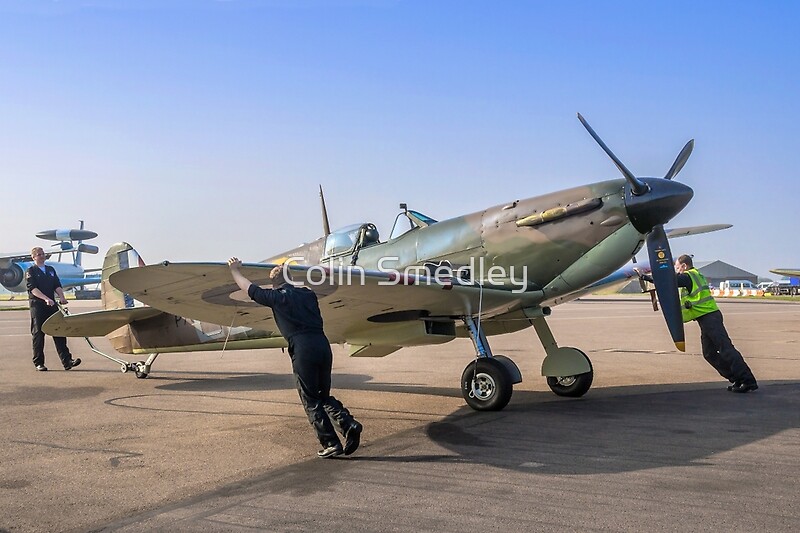 "Supermarine Spitfire IIa P7350/EB-G" by Colin Smedley | Redbubble