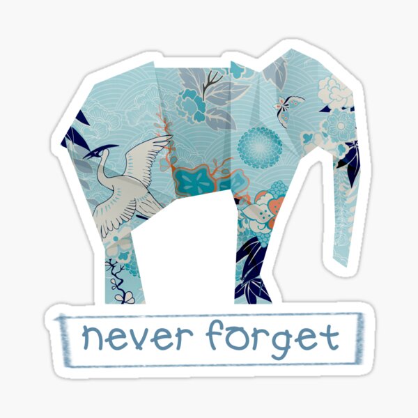 "Origami Elephant" Sticker for Sale by skandora | Redbubble
