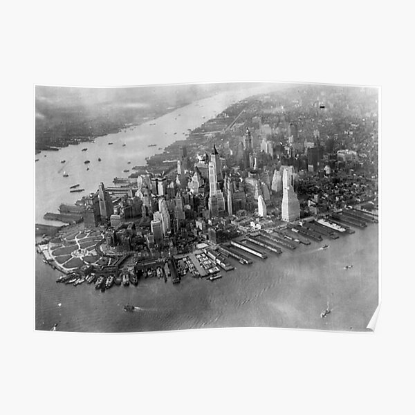 "New York City Skyline 1931, Manhatten Island 1931, New York ...