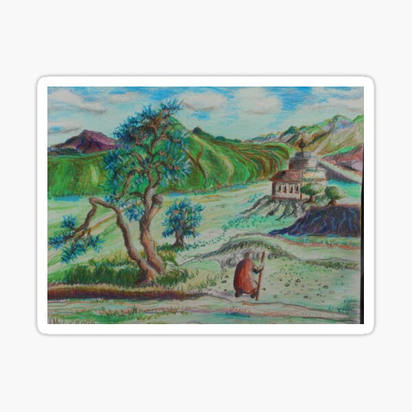 "Buddhist Temple" Sticker for Sale by Kashmere1646 | Redbubble