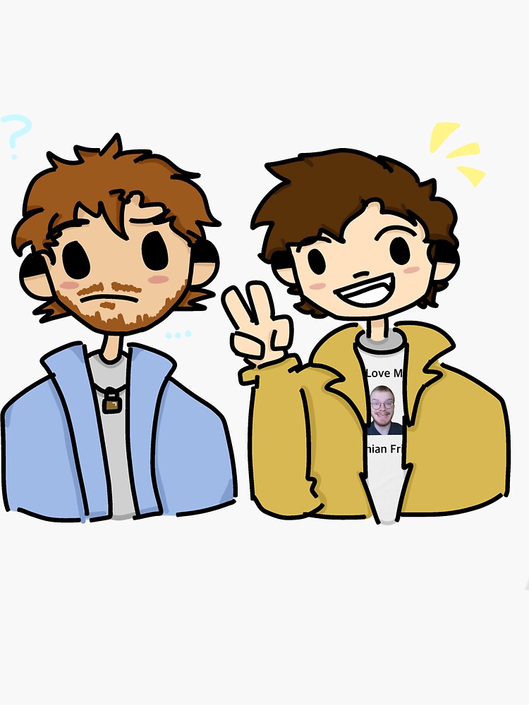 "Weston Koury and Aksel Aksually Sinjin Drowning Sticker" Sticker for ...