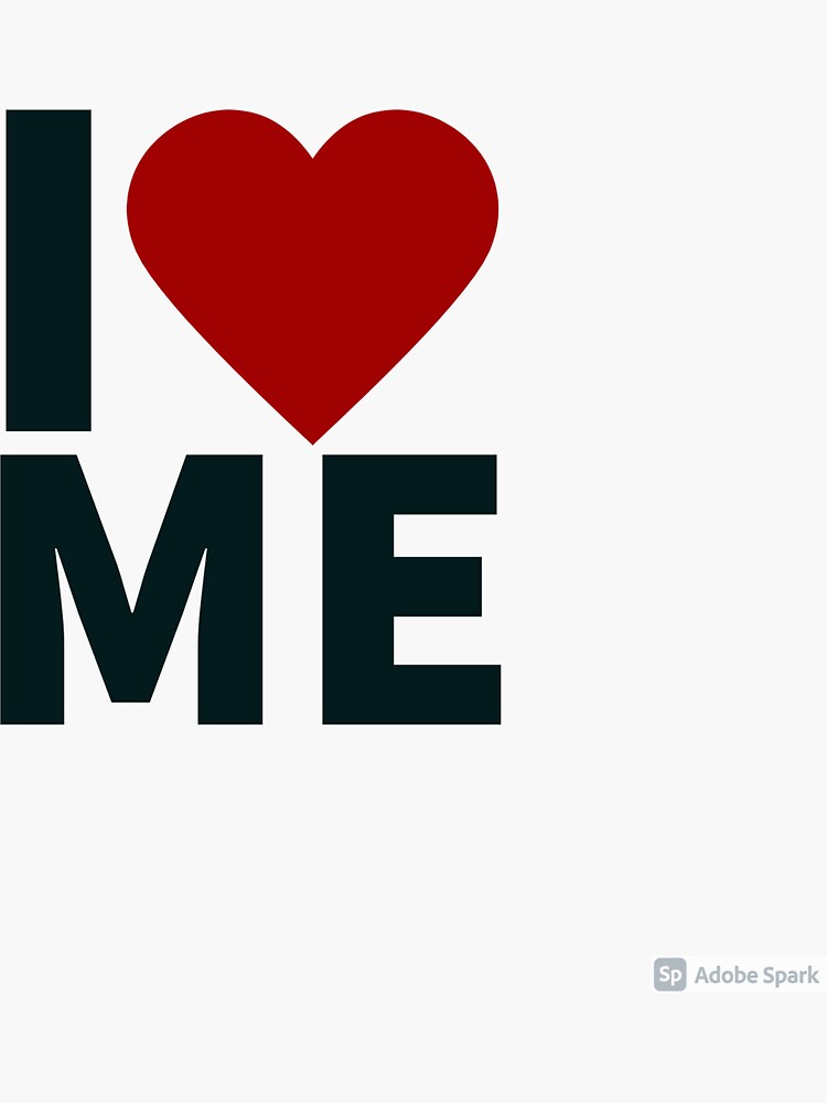 "I HEART ME" Sticker for Sale by archangel444 | Redbubble