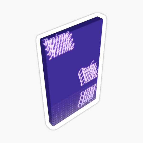 "purple pastel anime otaku pattern" Sticker for Sale by LoneStarEnts ...