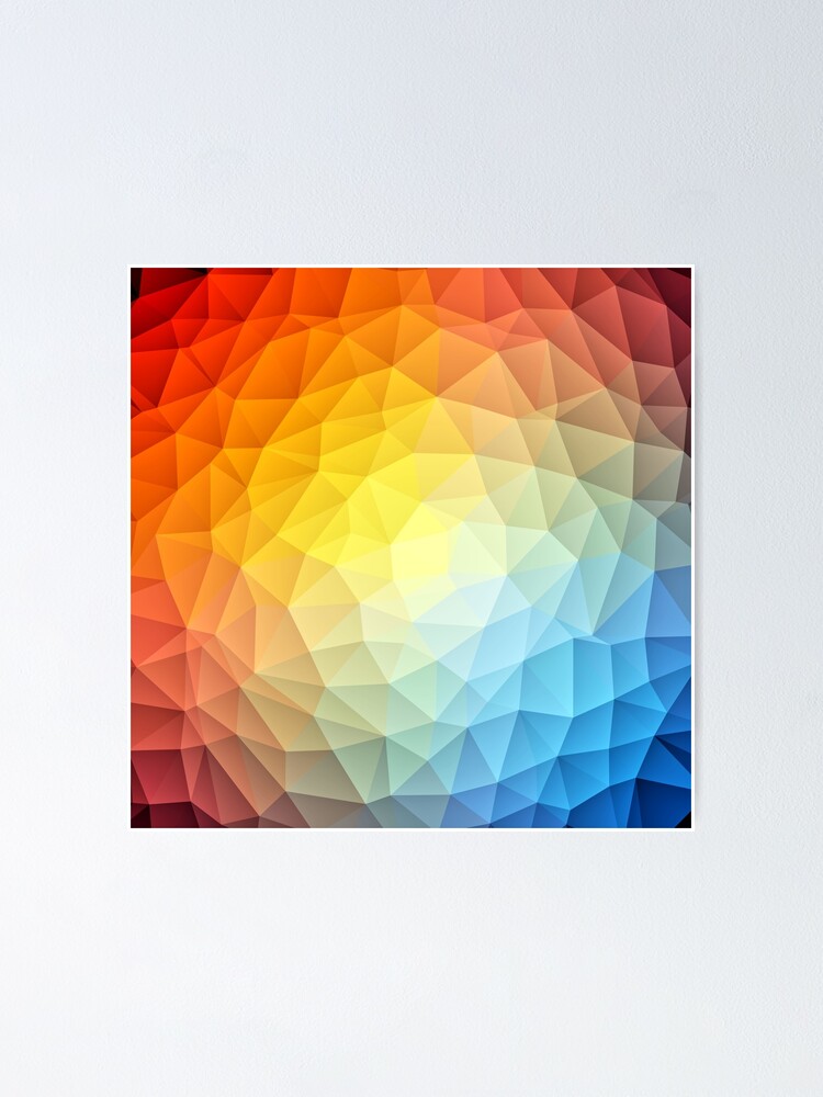 "Geometric Rainbow Spectrum" Poster by PathfindersClub | Redbubble