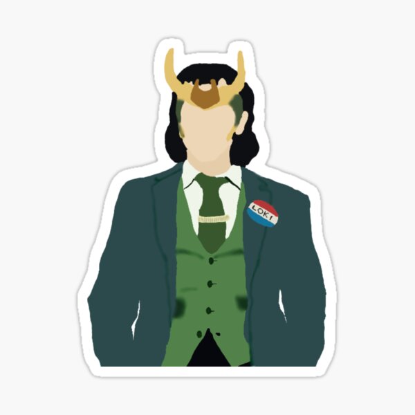 "President Loki" Sticker for Sale by art-by-maddie | Redbubble