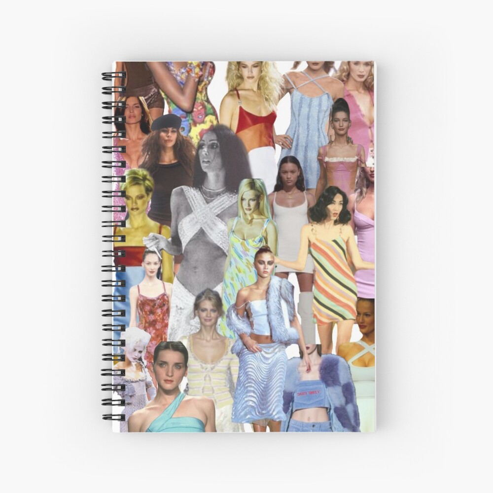 "90s model collage " Spiral Notebook for Sale by archangel444 | Redbubble