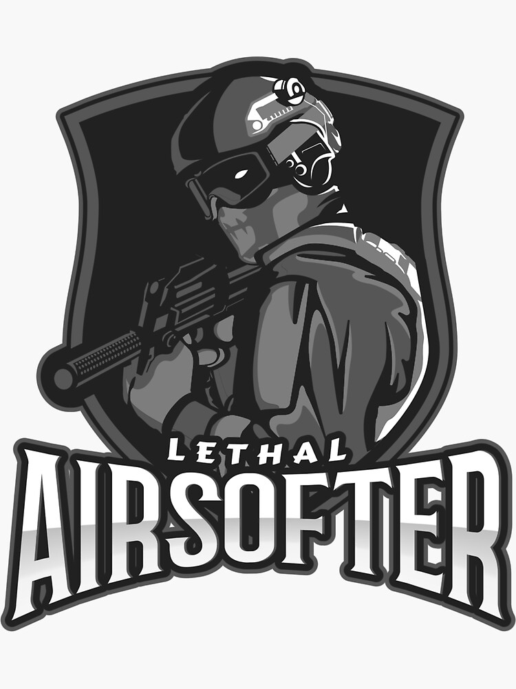 "Lethal airsofter" Sticker for Sale by SozonDesigns | Redbubble