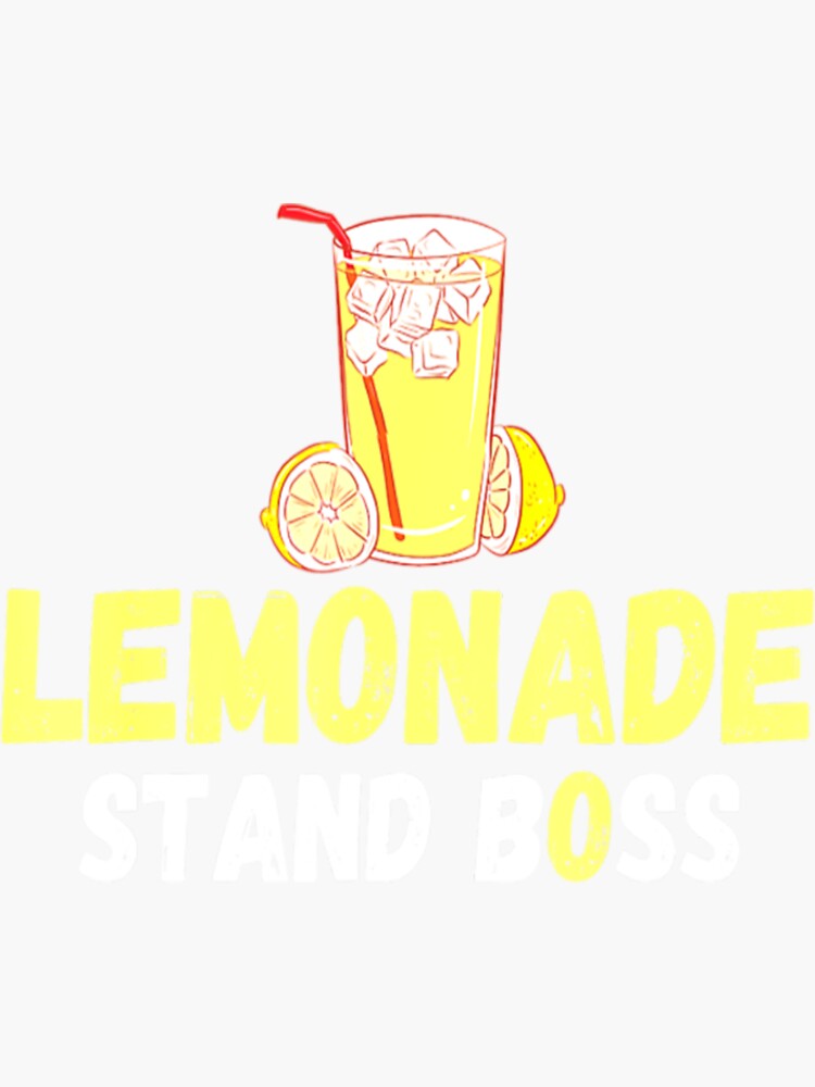 Cute Lemonade Stand Boss Sticker For Sale By Holidays68 Redbubble