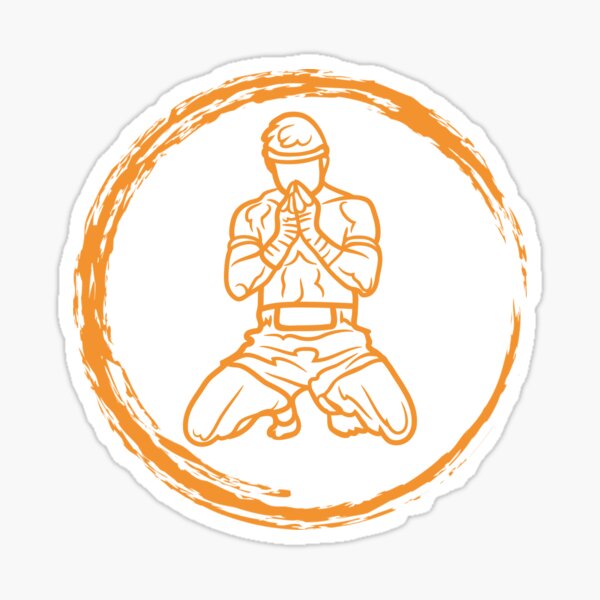 "Muay Thai Fighter" Sticker by Badowolf | Redbubble