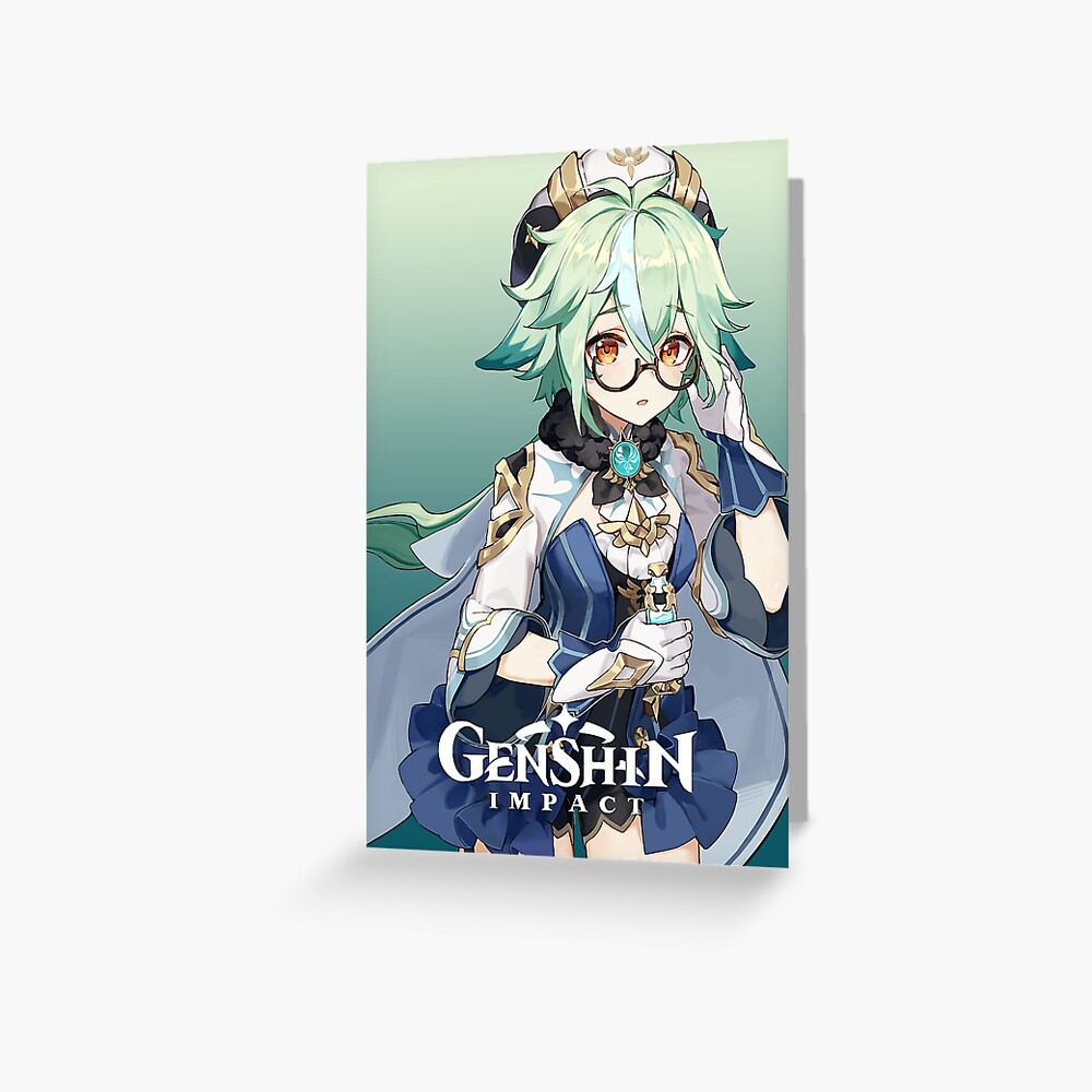 "Sucrose Genshin Impact" Greeting Card by Nadine-Suciu | Redbubble