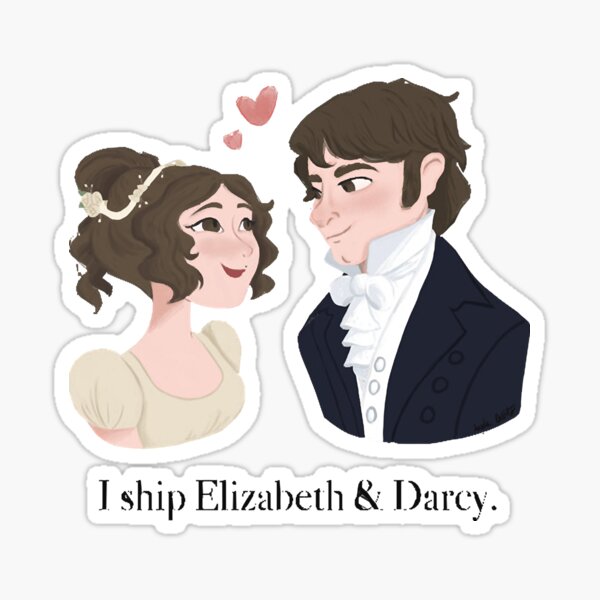 "Elizabeth and Darcy" Sticker for Sale by StevePotter55 | Redbubble