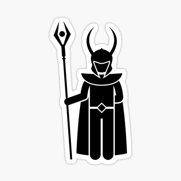 "Loki the God of Mischief Artwork" Sticker for Sale by Immadman | Redbubble